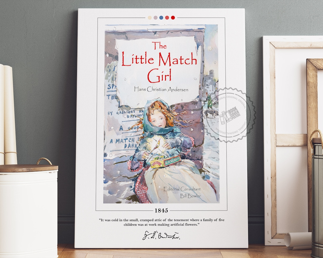 The Little Match Girl Book Cover Poster | Hans Christian Andersen, the ...