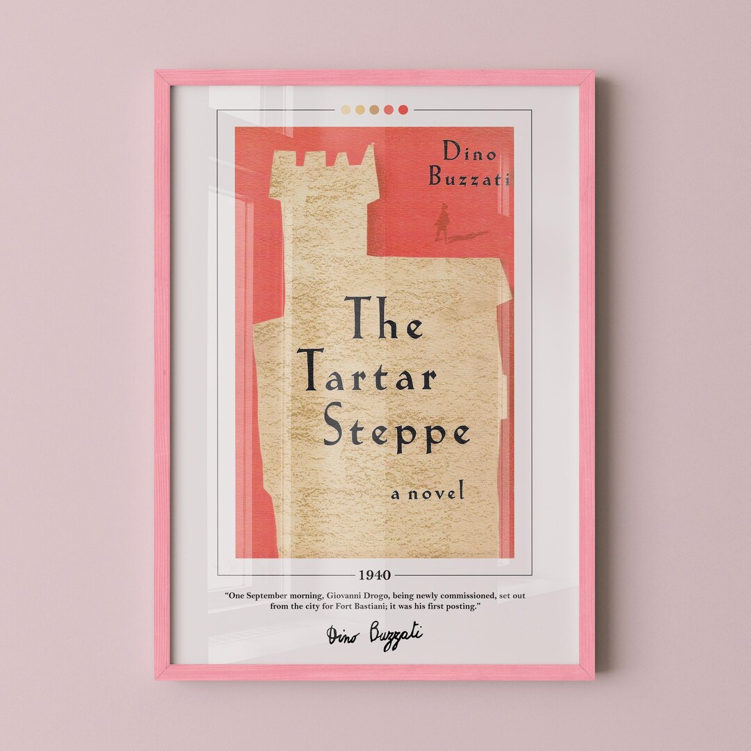 The Tartar Steppe Book Cover Poster | Dino Buzzati, the Tartar Steppe ...
