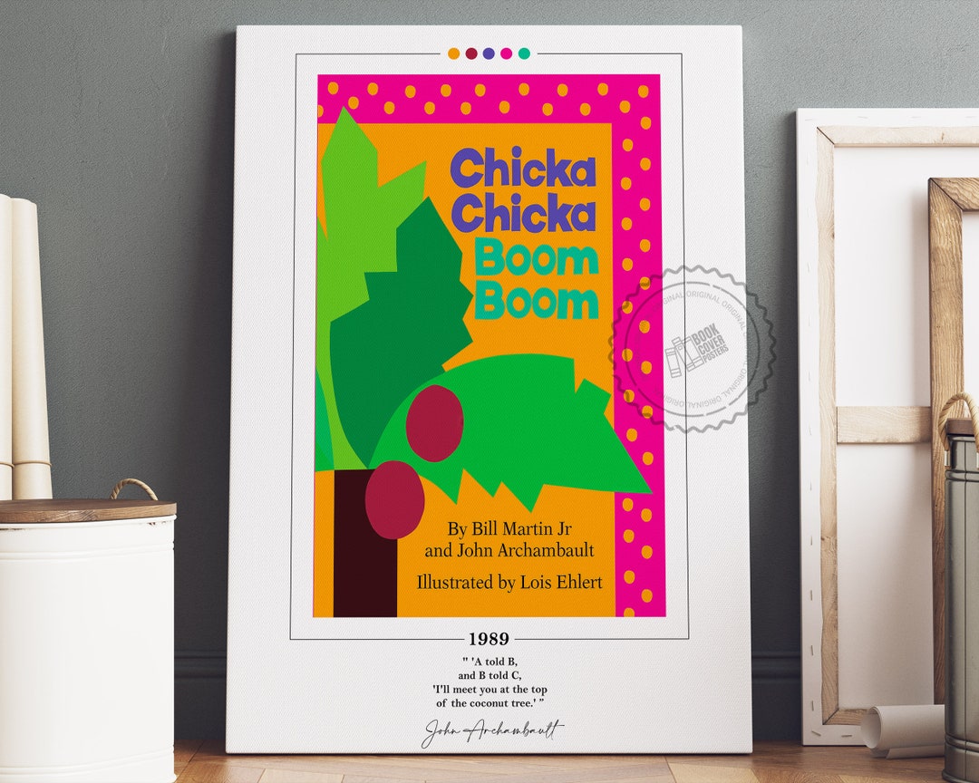 Chicka Chicka Boom Boom Book Cover Poster | Chicka Chicka Boom Boom ...