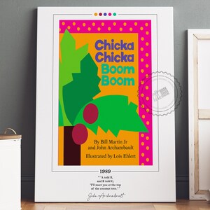 Chicka Chicka Boom Boom Book Cover Poster | Chicka Chicka Boom Boom ...