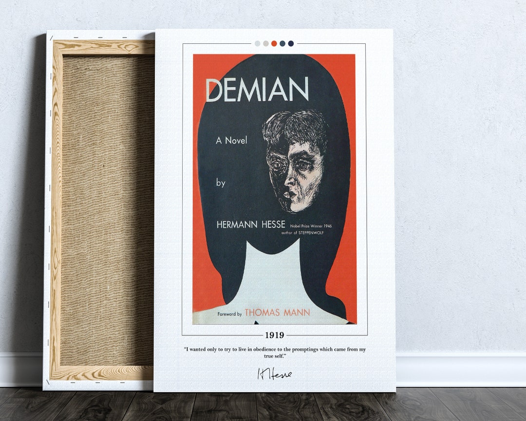 Demian Book Cover Poster | Hermann Hesse, Demian Poster, Demian Print ...