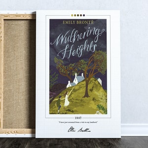 Wuthering Heights Book Cover Poster | Charlotte Bronte, Wuthering ...