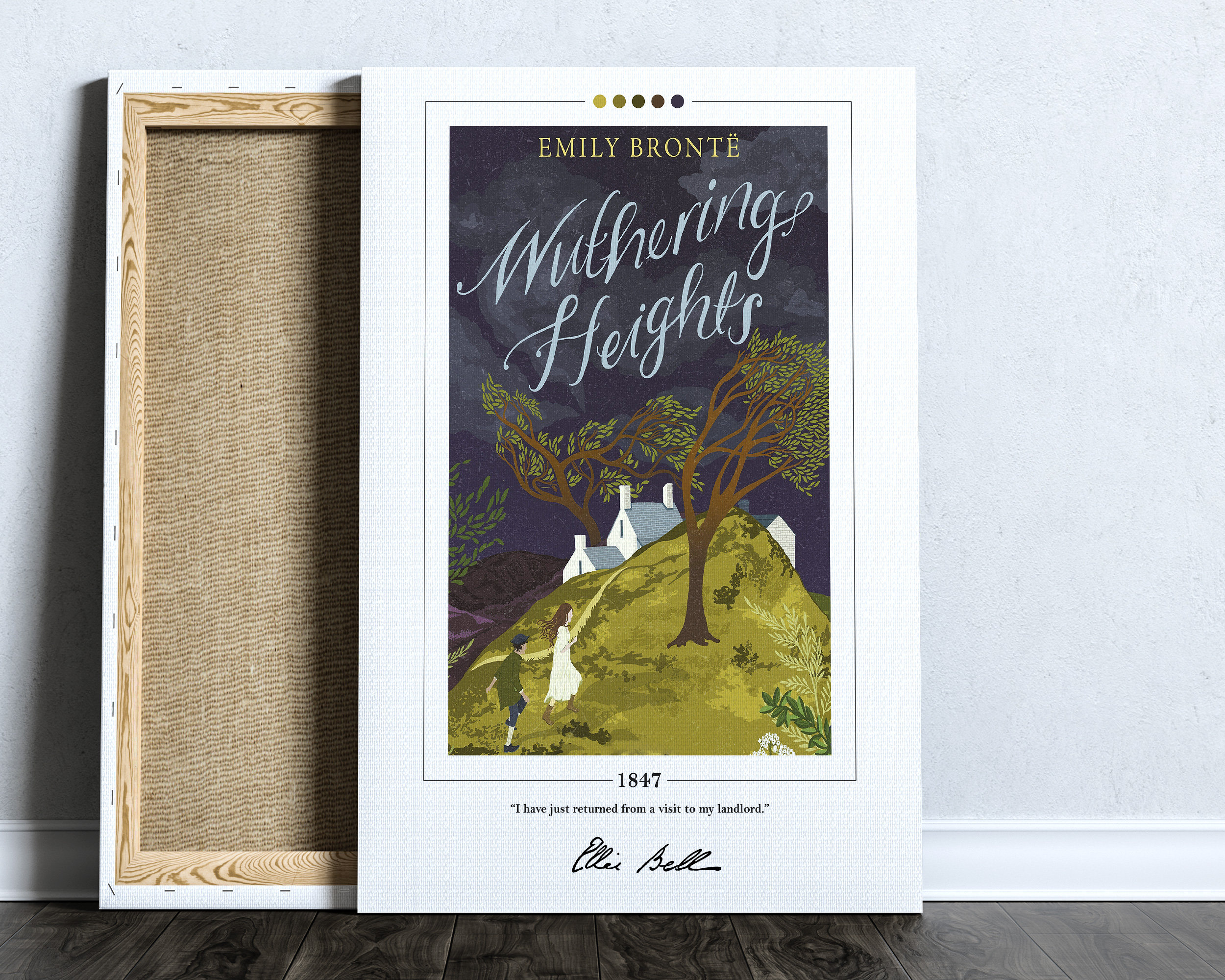 Wuthering Heights Book Cover Poster