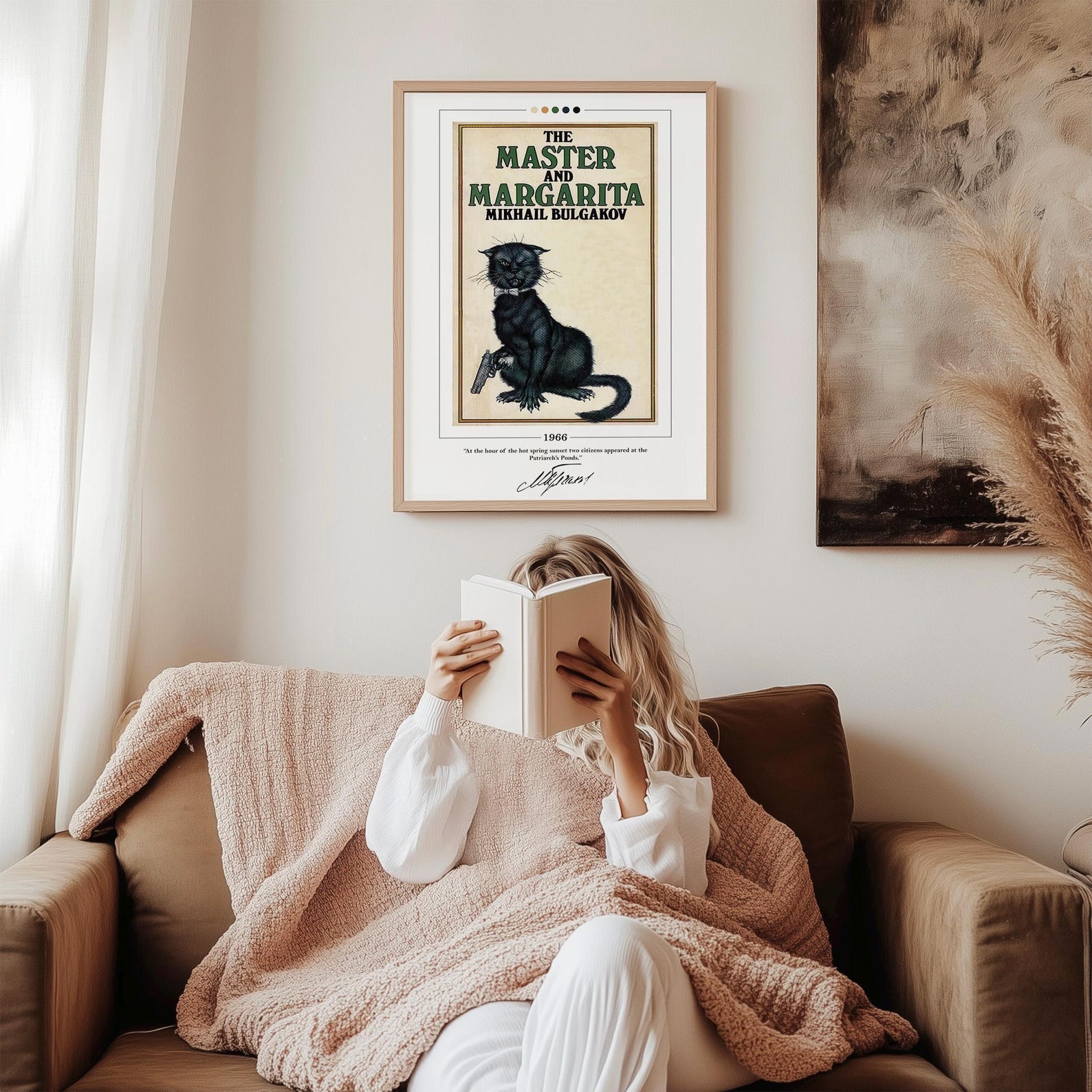 The Master and Margarita Book Cover Poster | Mikhail Bulgakov, Master ...