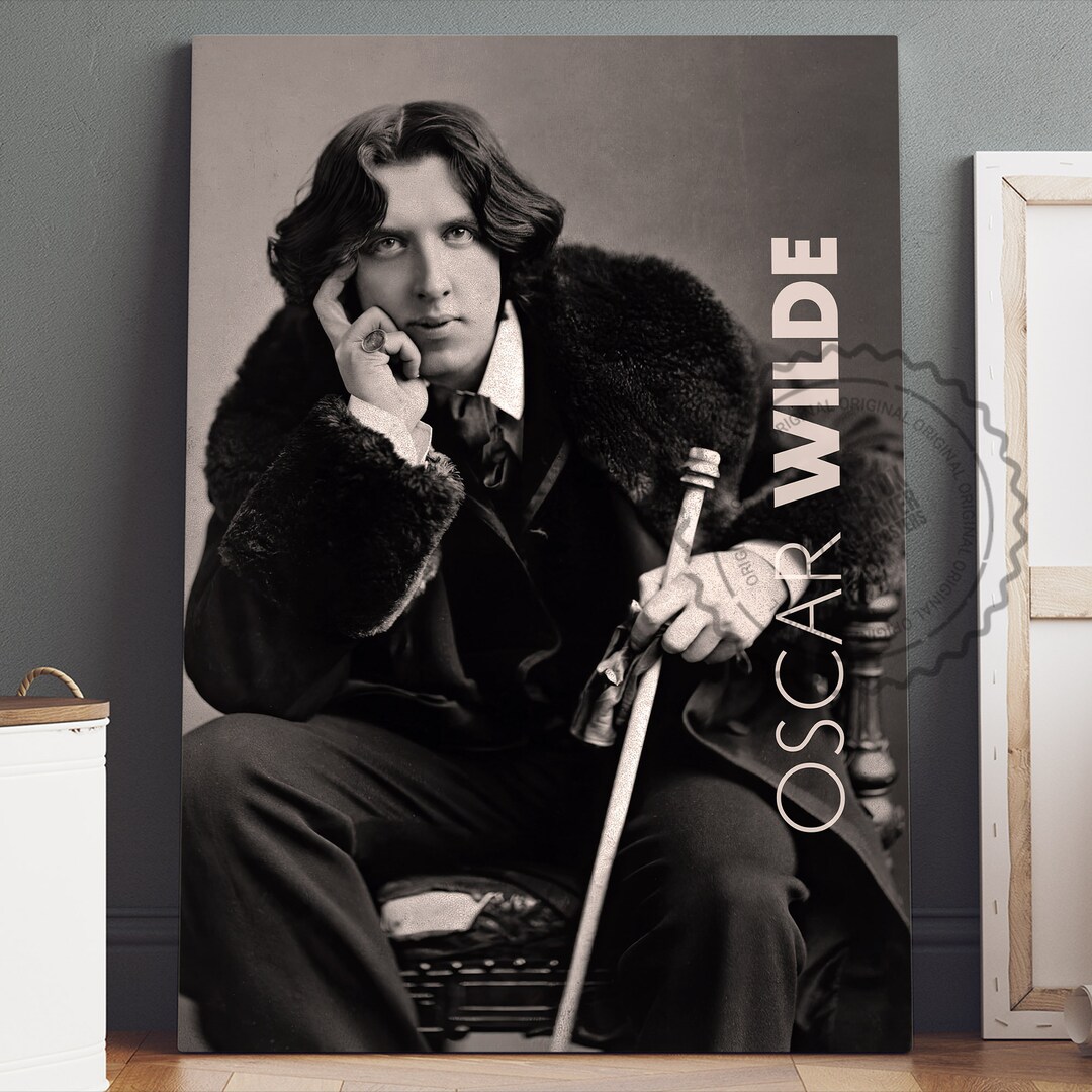 Oscar Wilde Poster Canvas Wall Art, Book Lover Gifts, Gifts for Readers ...