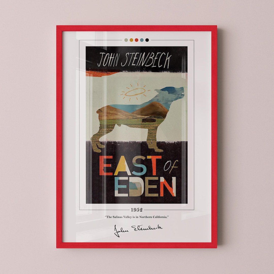 East of Eden Book Cover Poster | John Steinbeck, East of Eden Poster ...