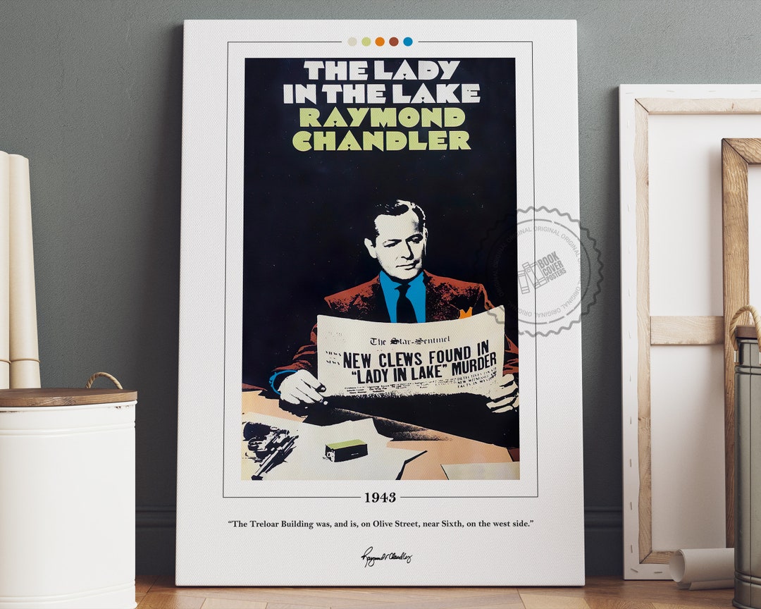 The Lady in the Lake Book Cover Poster | Raymond Chandler, the Lady in ...