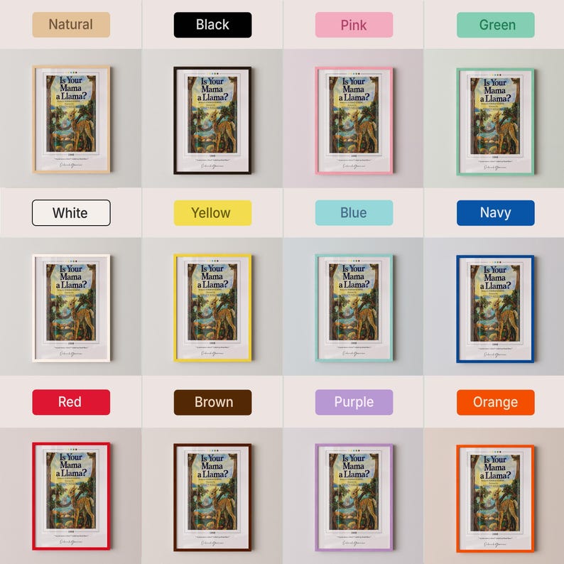 Is Your Mama a Llama Book Cover Poster | Deborah Guarino, is Your Mama ...