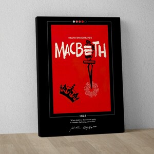 Macbeth Book Cover Poster | William Shakespeare, Macbeth Poster ...