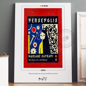 Persepolis Book Cover Poster | Marjane Satrapi, Persepolis Poster ...