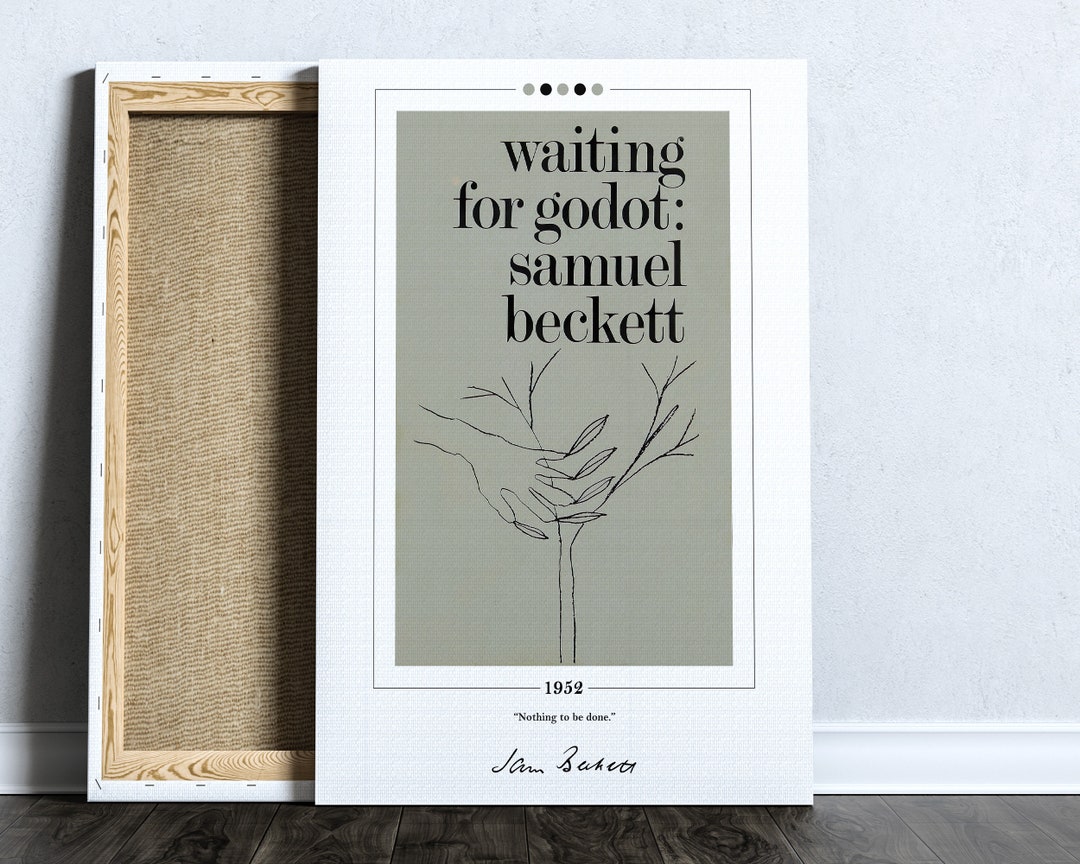 Waiting for Godot Book Cover Poster | Samuel Beckett, Waiting for Godot Poster, Waiting for ...