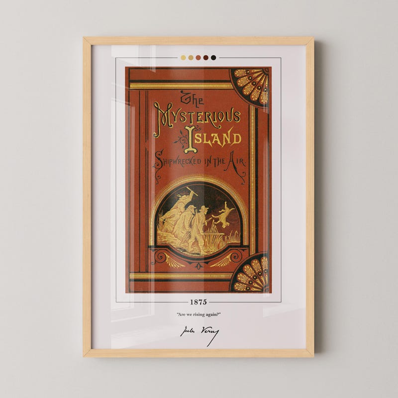 The Mysterious Island Art - Etsy