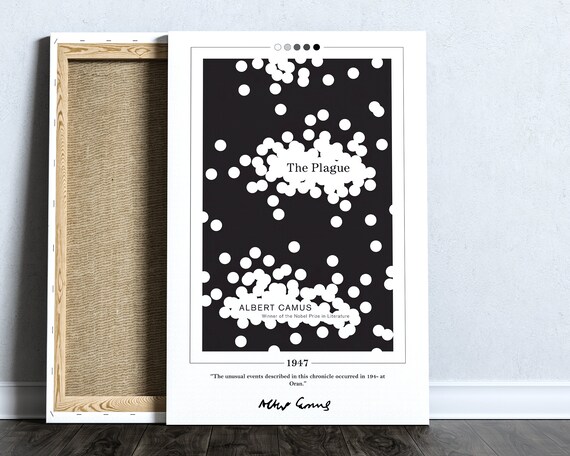 The Plague Book Cover Poster Albert Camus the Plague - Etsy