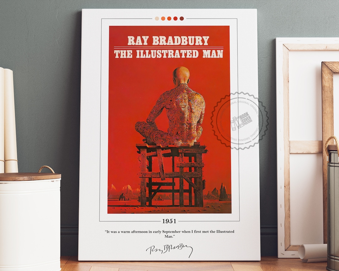 The Illustrated Man Book Cover Poster | Ray Bradbury, the Illustrated ...