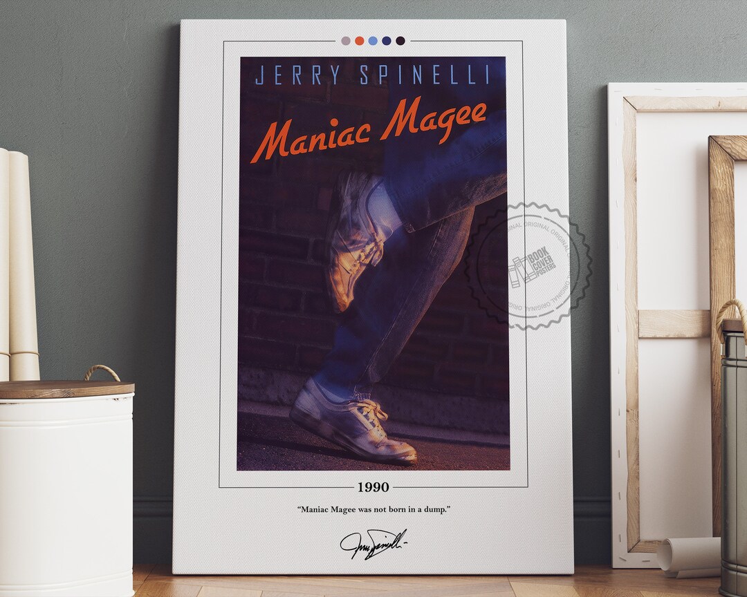 Maniac Magee Book Cover Poster | Jerry Spinelli, Maniac Magee Poster ...