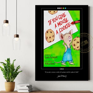 If You Give a Mouse a Cookie Book Cover Poster | Laura Numeroff, If You ...