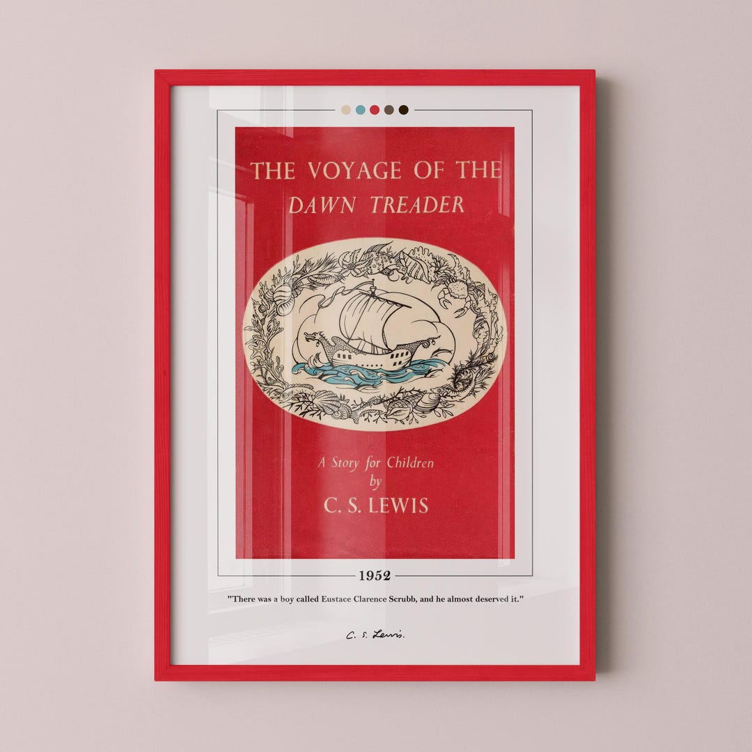 The Voyage of the Dawn Treader Book Cover Poster | C. S. Lewis, the ...