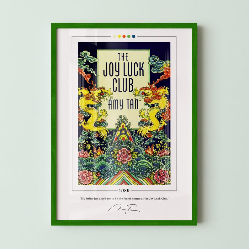 The Joy Luck Club Book Cover Poster | Amy Tan, Joy Luck Club Poster ...
