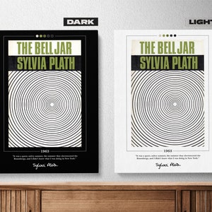 The Bell Jar Book Cover Poster | Sylvia Plath, the Bell Jar Poster, the ...
