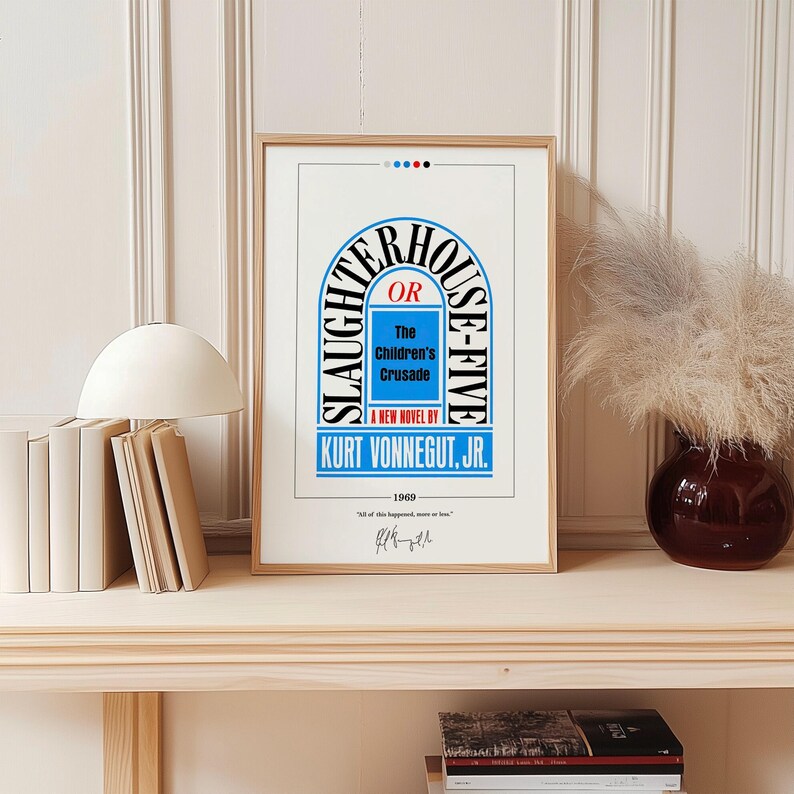 Slaughterhouse Five Book Cover Poster | Kurt Vonnegut, Slaughterhouse ...