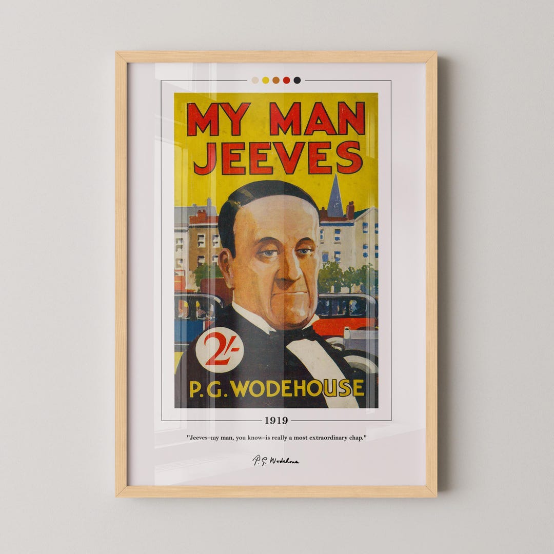 My Man Jeeves Book Cover Poster | P. G. Wodehouse, My Man Jeeves Poster ...