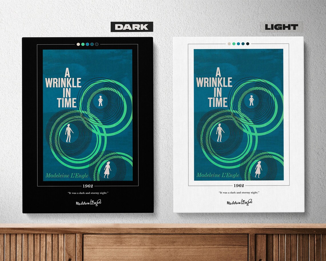 A Wrinkle in Time Book Cover Poster Madeleine L'engle A - Etsy