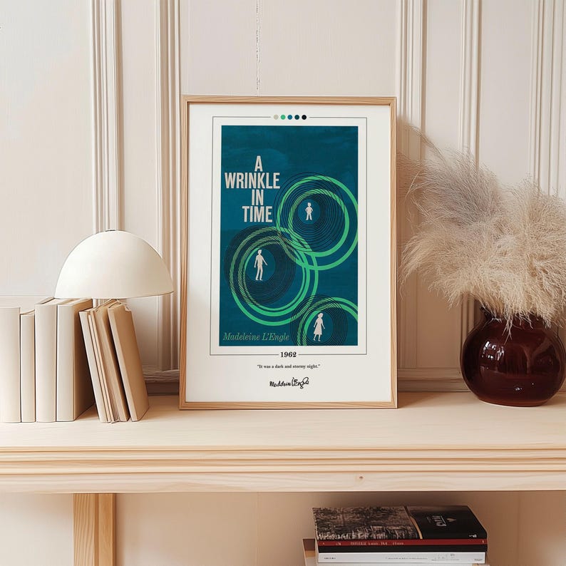 A Wrinkle in Time Book Cover Poster | Madeleine L'engle, A Wrinkle in ...