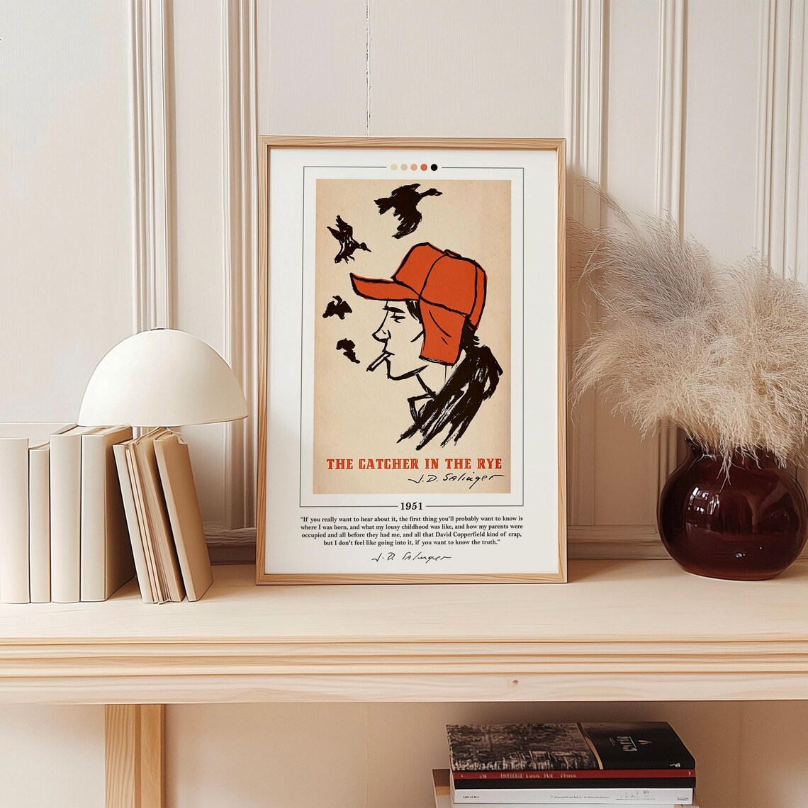 The Catcher in the Rye Book Cover Poster | J. D. Salinger, the Catcher ...