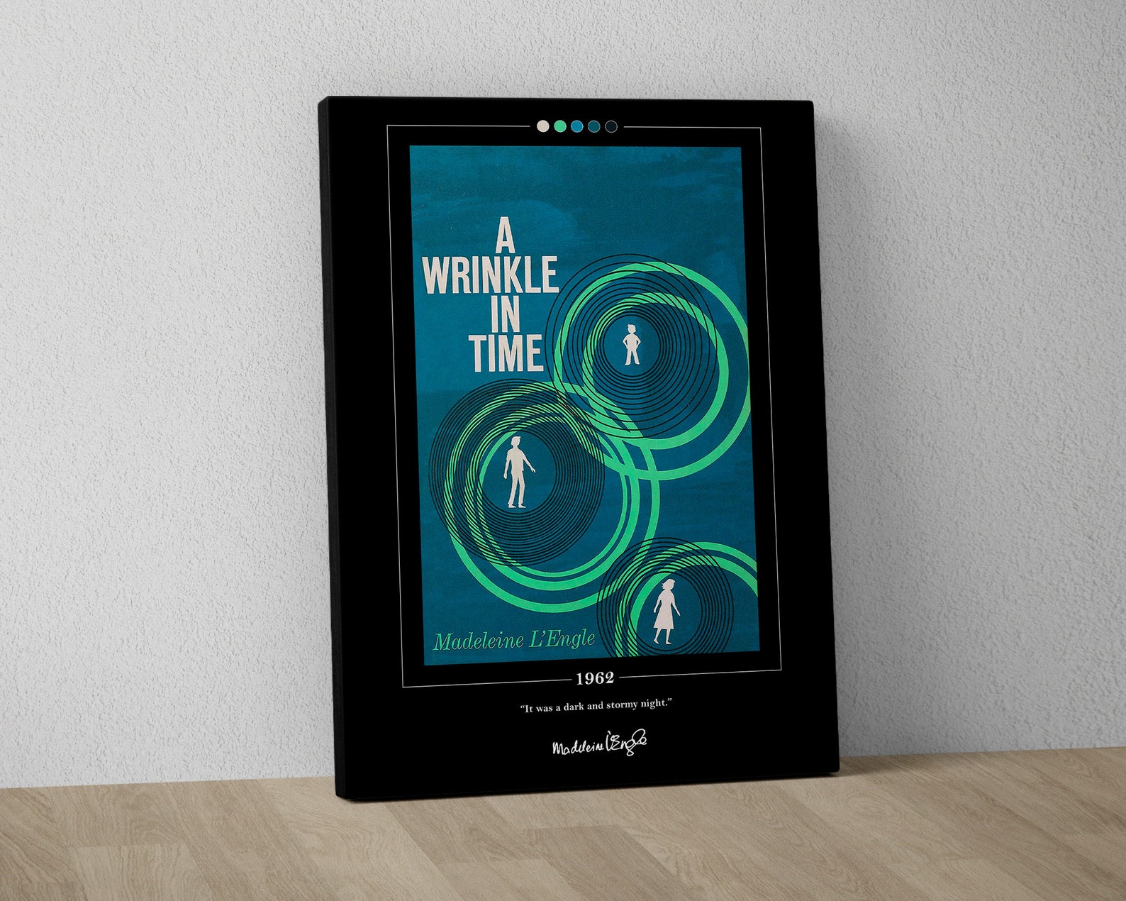 A Wrinkle in Time Book Cover Poster Madeleine L'engle A - Etsy