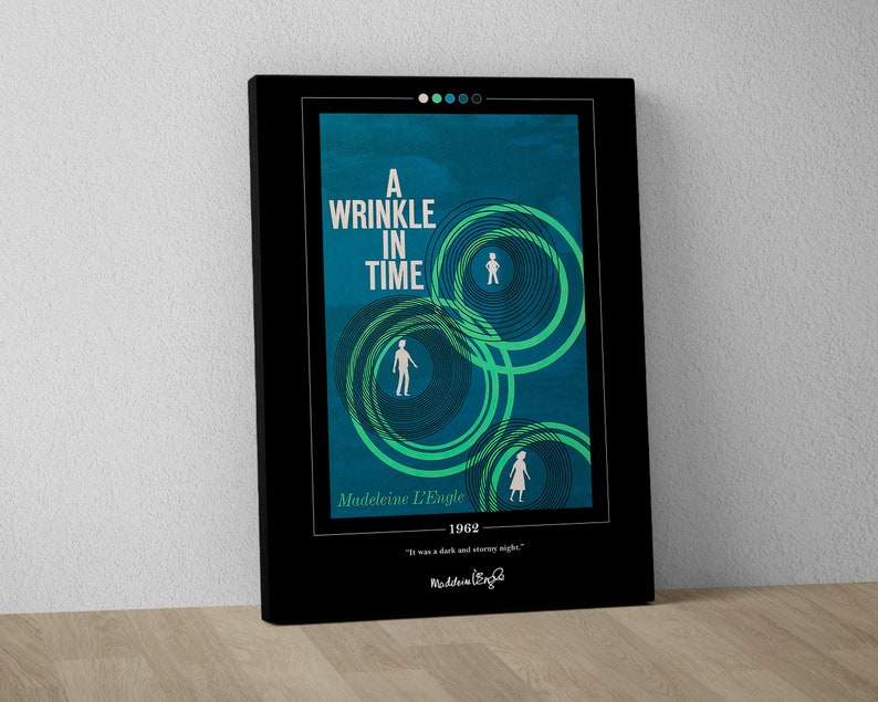 A Wrinkle in Time Book Cover Poster Madeleine L'engle A - Etsy