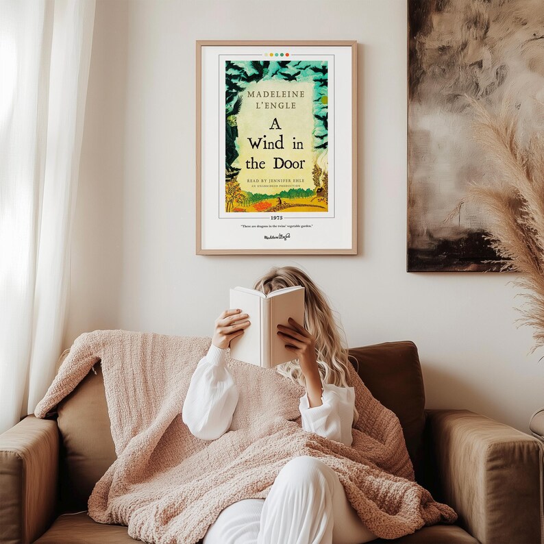 A Wind in the Door Book Cover Poster | Madeleine L'engle, A Wind in the ...