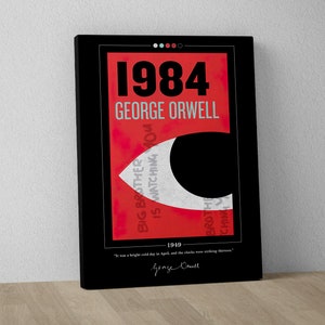 1984 Book Cover Poster | George Orwell, 1984 Poster, 1984 Print, Book ...
