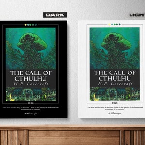Call of Cthulhu Book Cover Poster | H. P. Lovecraft, Call of Cthulhu ...