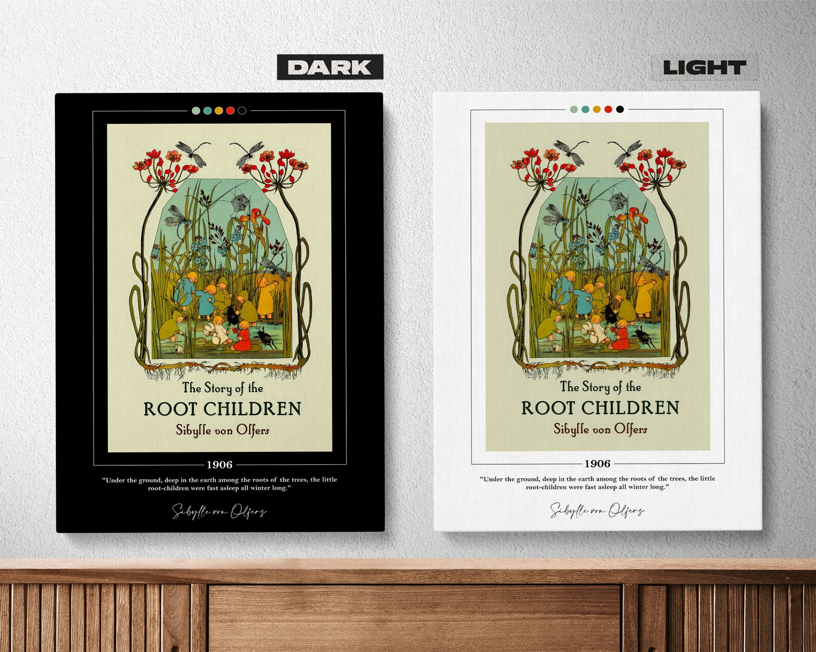 The Story of the Root Children Book Cover Poster Sibylle Von - Etsy