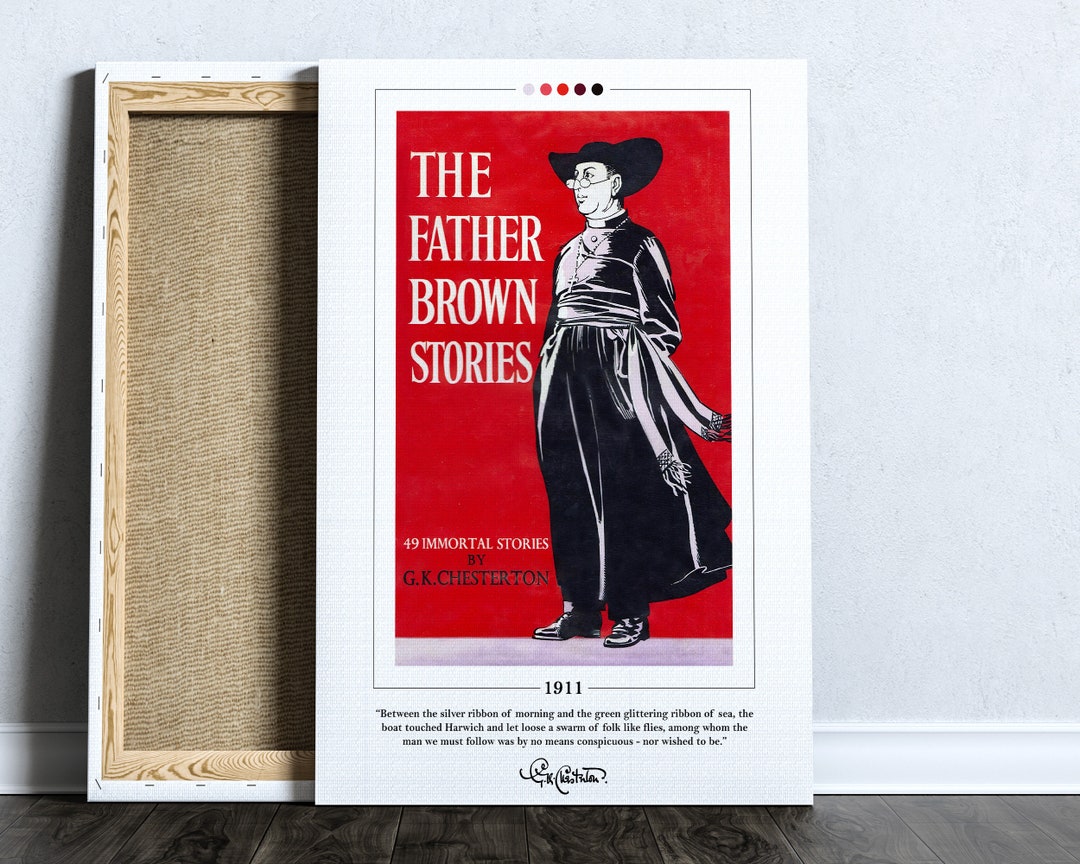 Father Brown Book Cover Poster | G. K. Chesterton, Father Brown Poster ...