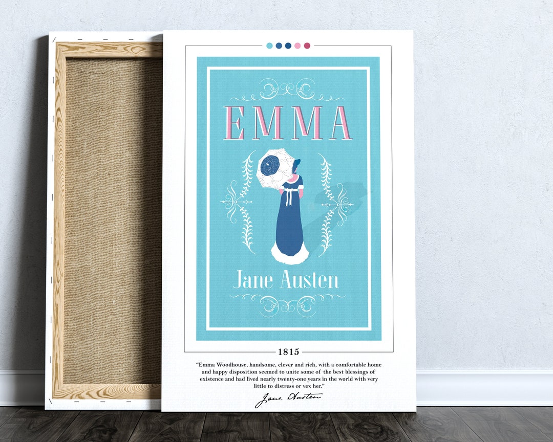 Emma Book Cover Poster | Jane Austen, Emma Poster, Emma Print, Book ...