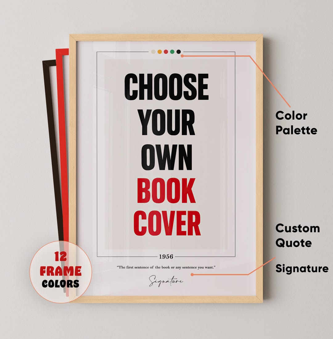 Request Your Own Book Cover Poster | Book Posters, Book Prints, Book ...