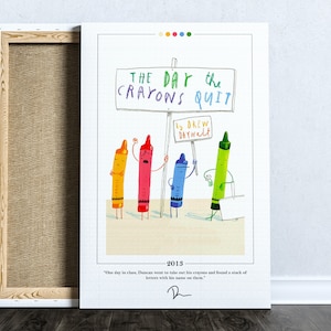 The Day the Crayons Quit Book Cover Poster | Drew Daywalt, the Day the ...