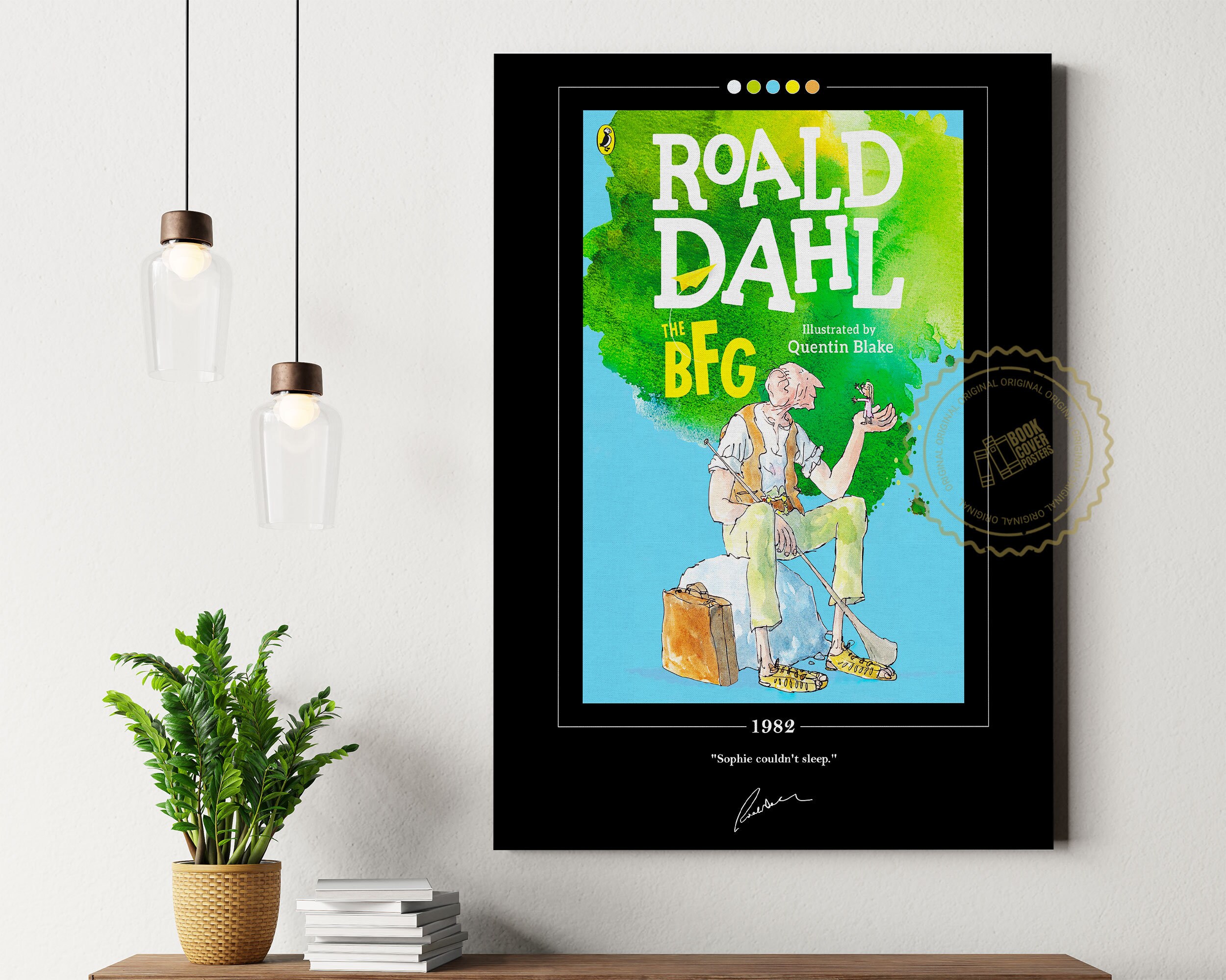 The BFG Book Cover Poster Roald Dahl the BFG Poster the - Etsy UK