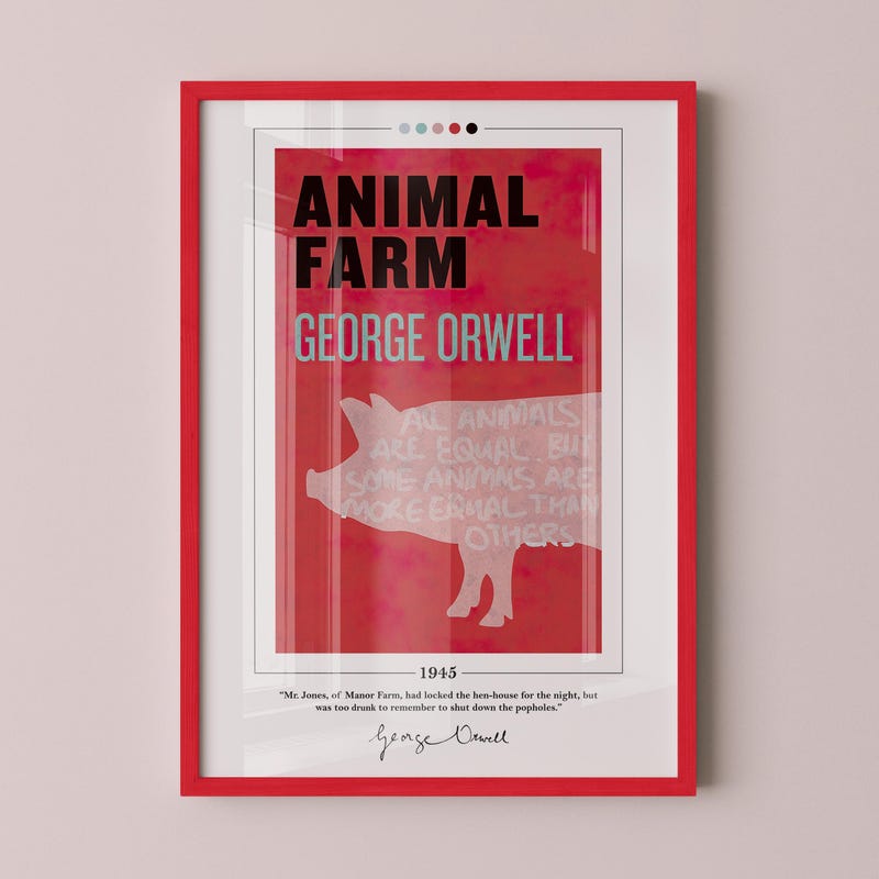 George Orwell Animal Farm Posters - Etsy