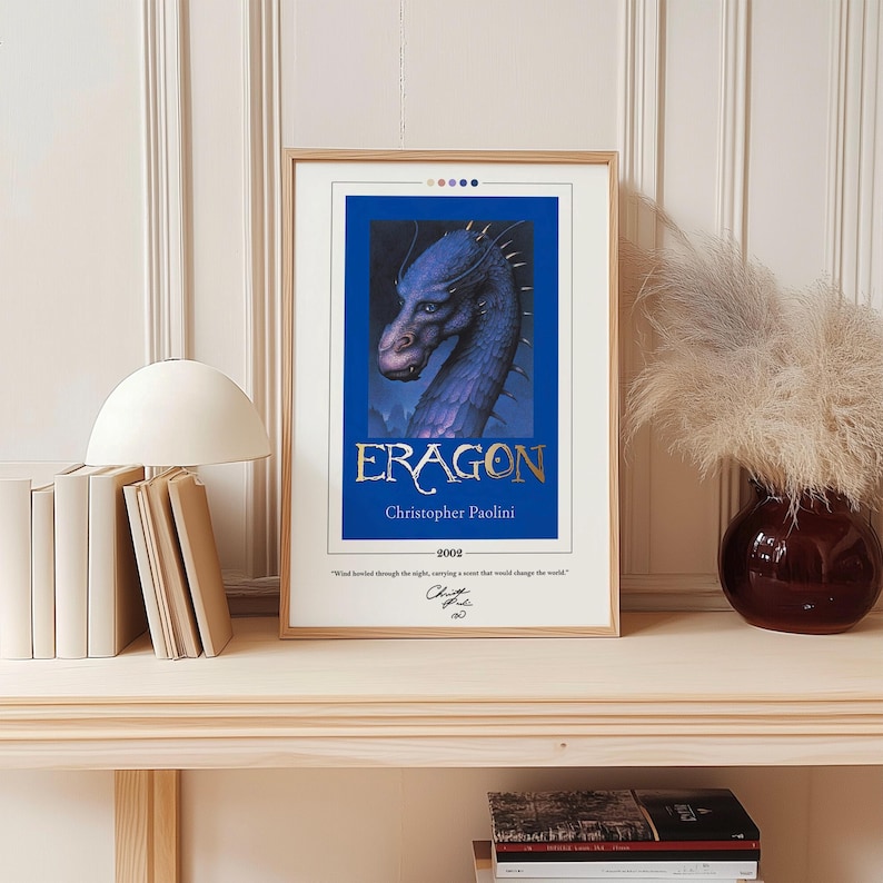 Eragon Book Cover Poster | Christopher Paolini, Eragon Poster, Eragon ...
