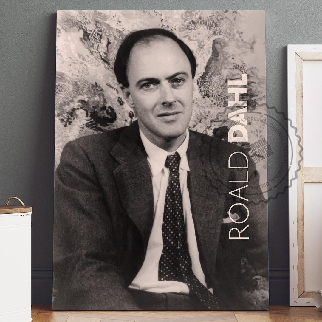 Roald Dahl Poster Canvas Wall Art, Book Lover Gifts, Gifts for Readers ...