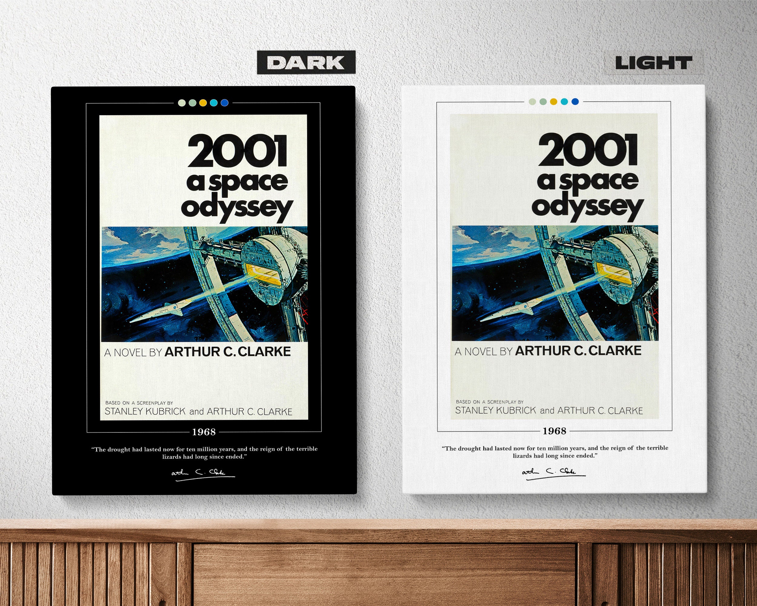 2001 A Space Odyssey Book Cover Poster Sold By Sergey Kuznetsov SKU