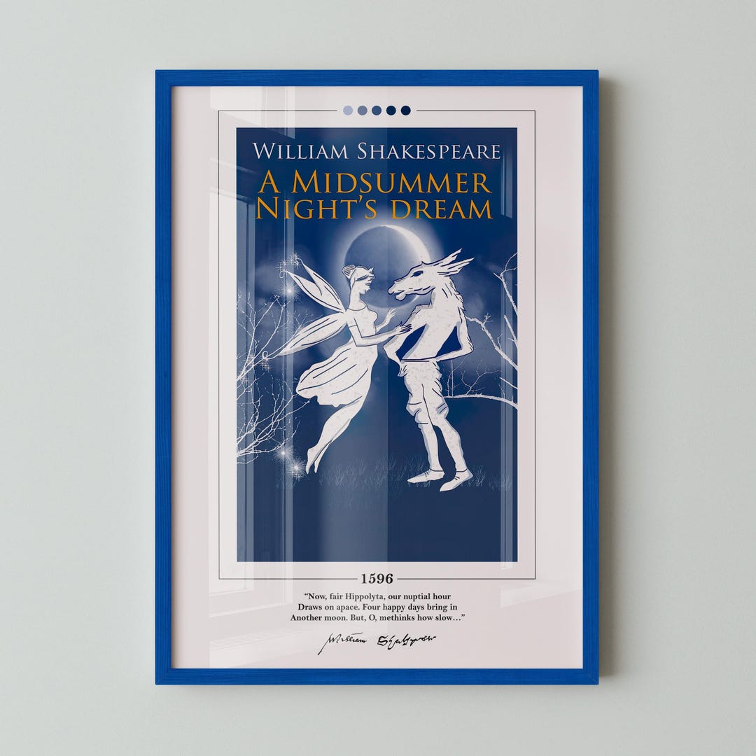 A Midsummer Night's Dream Book Cover Poster | William Shakespeare, A ...