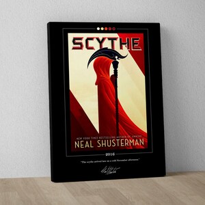 Scythe Book Cover Poster | Neal Shusterman, Scythe Poster, Scythe Print ...