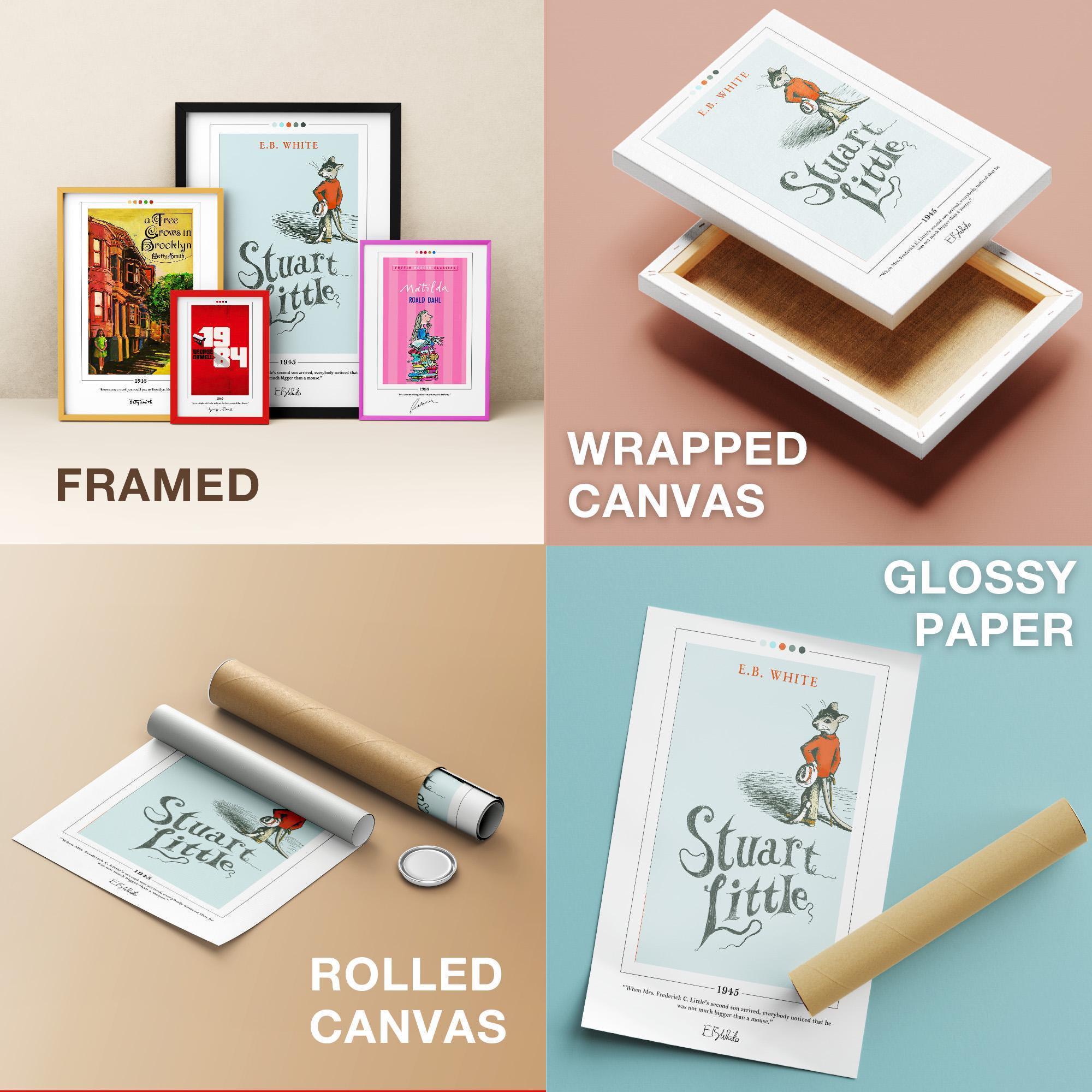 Stuart Little Book Cover Poster | E. B. White, Stuart Little Poster ...