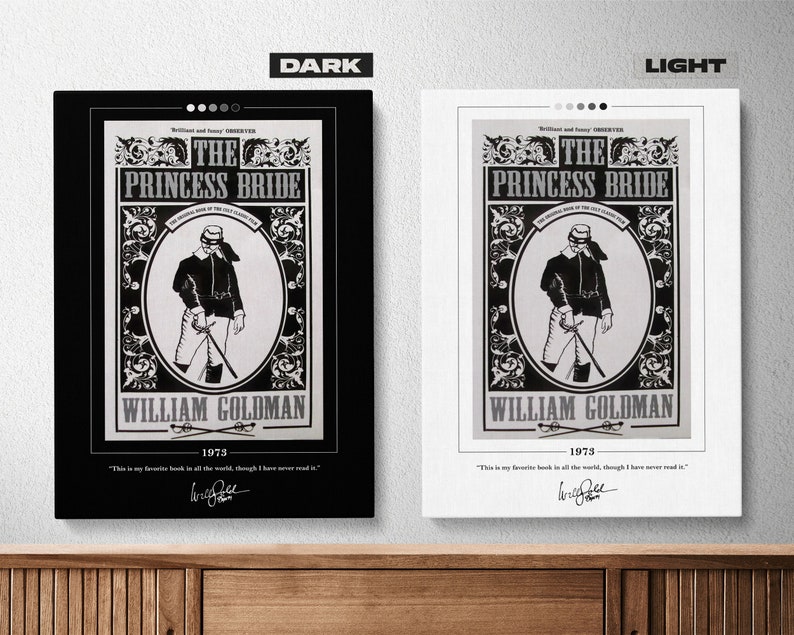 The Princess Bride Book Cover Poster William Goldman the - Etsy