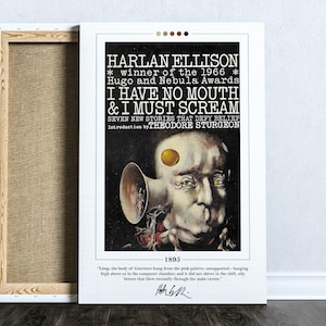 I Have No Mouth and I Must Scream Book Cover Poster | Harlan Ellison, I ...