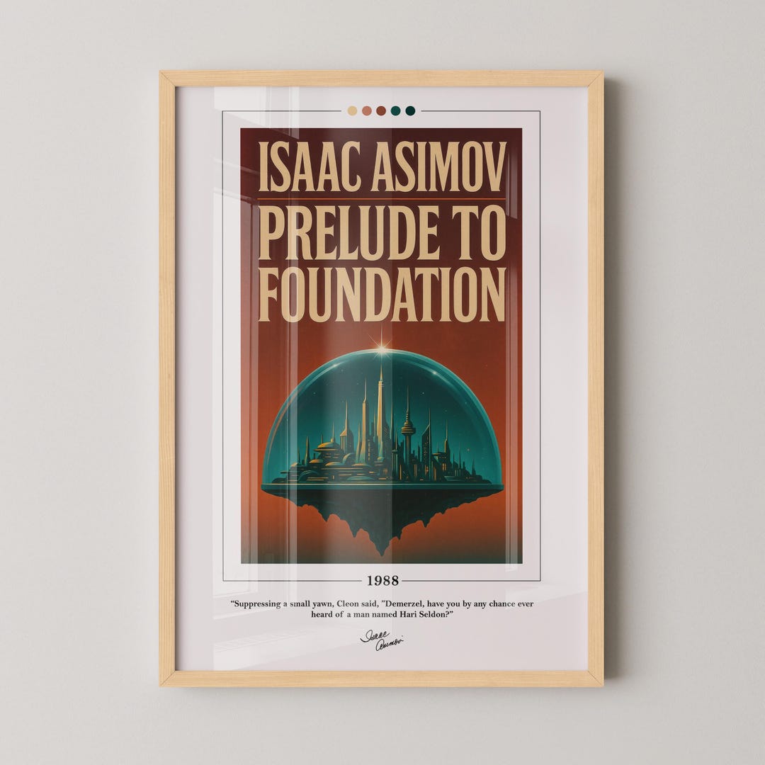 Prelude to Foundation Book Cover Poster | Isaac Asimov, Book Posters ...