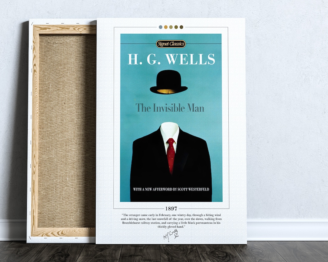 The Invisible Man Book Cover Poster | H. G. Wells, the Invisible Man ...